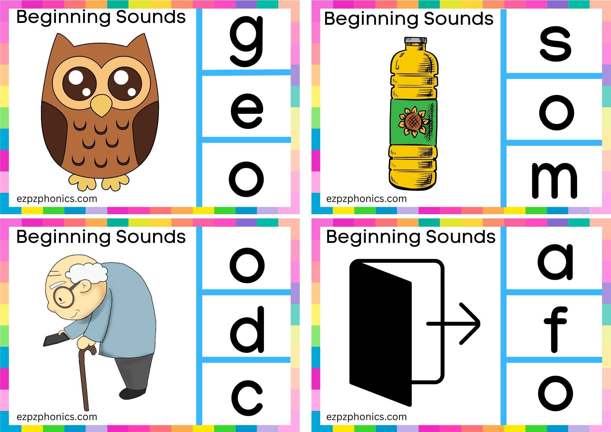 Letter O Look At The Image And Clip The Correct Letter Clip Group 1 - ezpzphonics.com